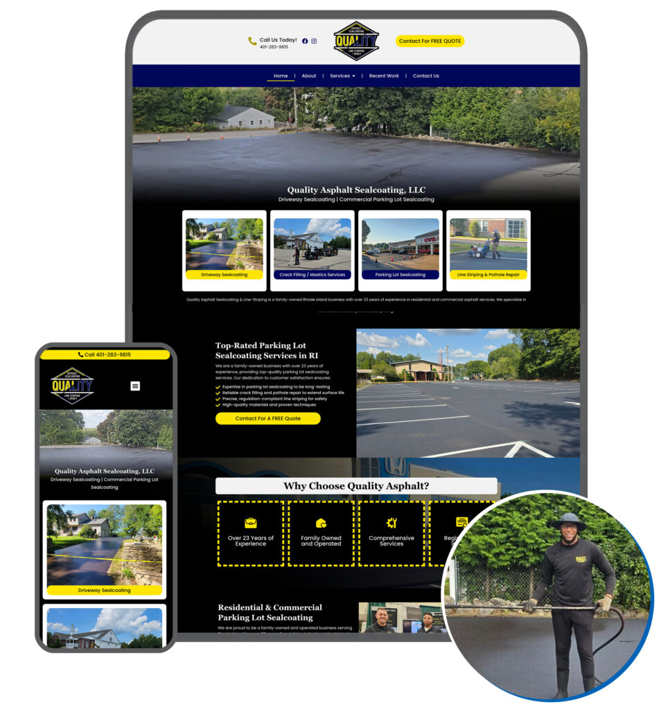 Paving & Concrete Contractor Website Design | JPG Designs